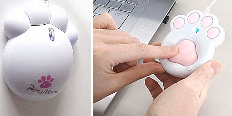 Descubre ‘Pnitty Mouse’ el ratón para PC con forma real de pata de gato ...